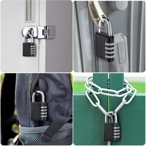 AlwaysH 4 Digit Combination Lock, Number Code Lock, Combination Lock ...