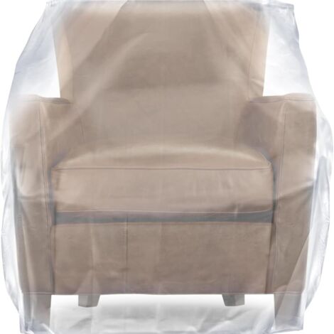 AlwaysH Clear Plastic Chair Covers Waterproof Dustproof Furniture ...