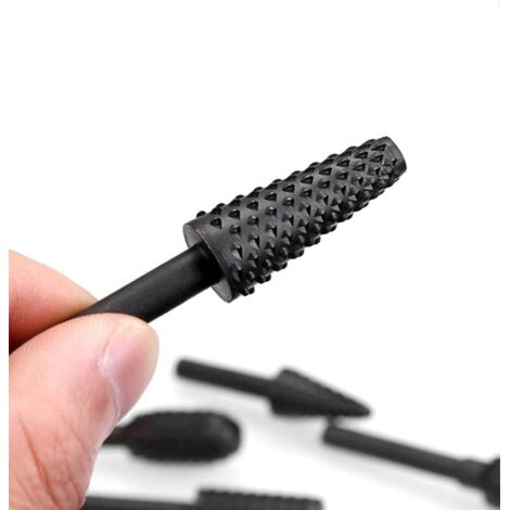 AlwaysH 10Pcs Woodworking Twist Drill Bit Set Wood Carving File Rasp 6 ...