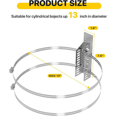 AlwaysH Pack Water Heater Mounting Brackets - Thermal Expansion Tank ...