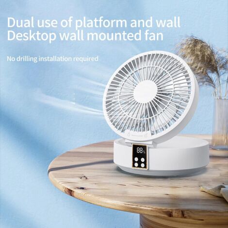 AlwaysH Ultra Powerful Quiet Fan, Portable Table Fan, Rechargeable USB ...