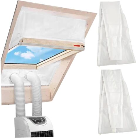 AlwaysH 90.6 Inch Portable Air Conditioner Window Kit with Waterproof ...