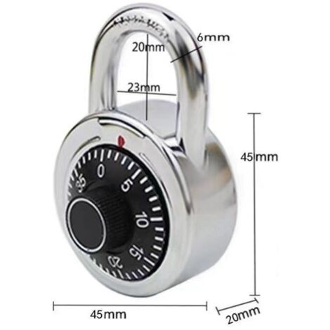 AlwaysH Combination Lock, Waterproof Metal and Plated Steel Combination ...