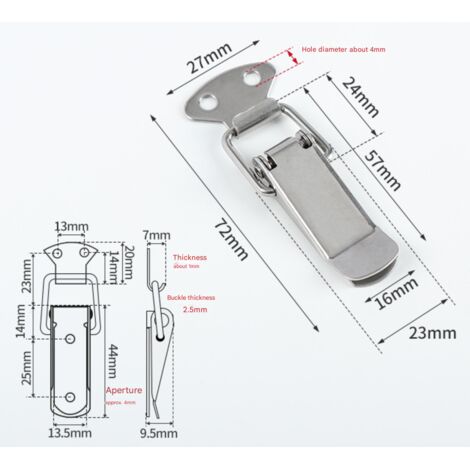 AlwaysH 12 Pieces Hood Catch, Lever Latch, Spring Latch, Toggle Latch ...