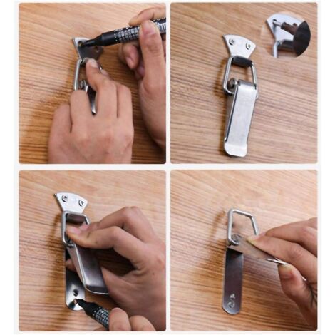 AlwaysH 12 Pieces Hood Catch, Lever Latch, Spring Latch, Toggle Latch ...