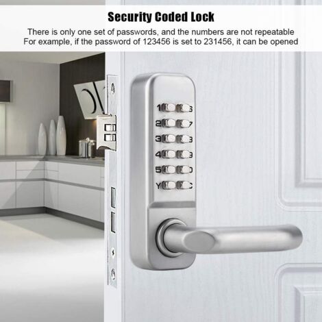 AlwaysH Waterproof Mechanical Code Lock, 1-11 Digit Code Combination ...