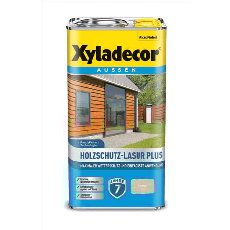 Xyladecor Holzschutz-Lasur Plus, Farblos, 4 l
