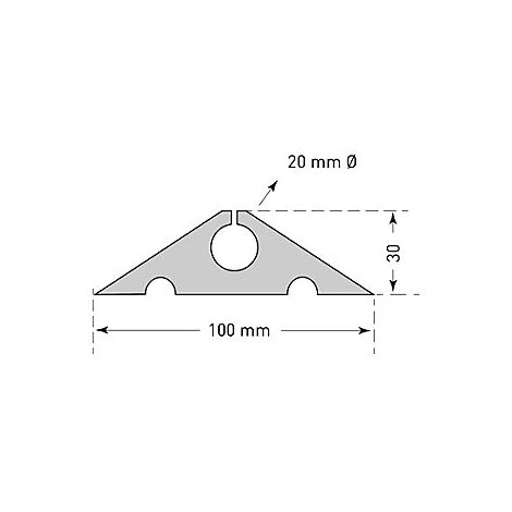 kaiserkraft 526596 Kabelbrücke aufrollbar für Kabel bis Ø