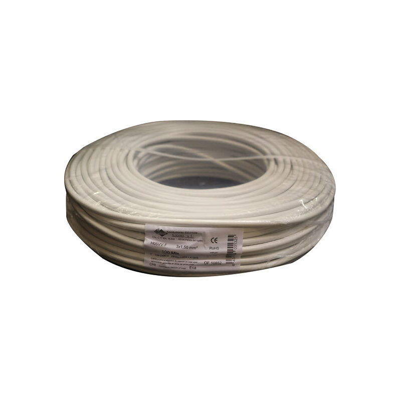 CABLE ELEC RDO MANG 500V VV-F H05VV-F TOP CABLE 3X1,5MM BL 1 - 0903001MR100