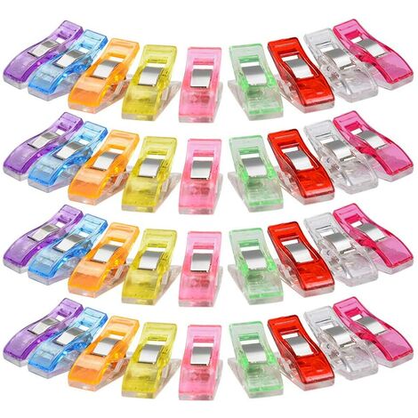 Lot de 100 pinces à tissu multicolores accessoires de couture ...