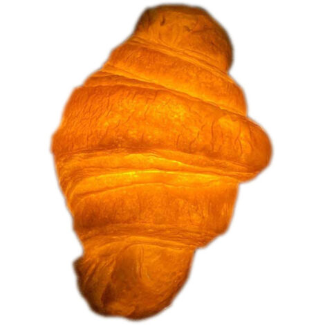 Croissant Night Light Lampe à LED décorative en forme de pain à piles ...