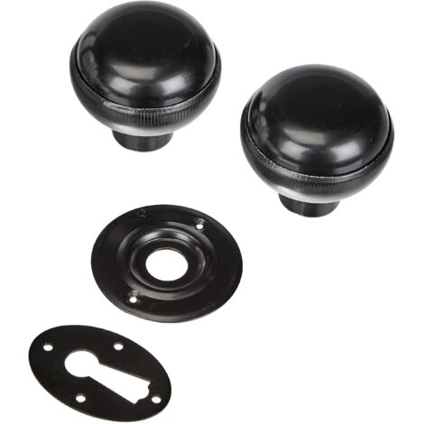 Yale Locks P405-BL P405 Rim Knob Black Finish YALP405BK