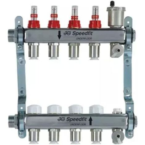 John Guest Speedfit Underfloor Heating Man4/3 Manifold - 4 Zone