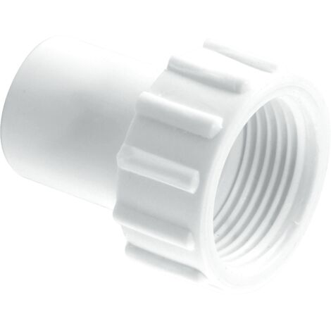 McAlpine R7 0.75" Straight Female Overflow Coupling with fixed nut for ...