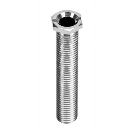 McAlpine BRBOLT90 Brass Ferrule 90mm (M12 Thread) - Nickel Finish