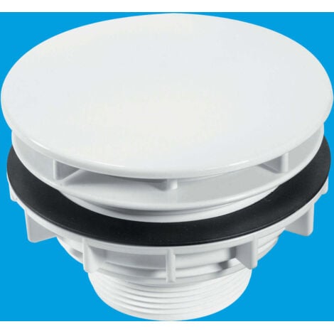 McAlpine SWHF6-WH High Flow Shower Waste: 110mm White Plastic Plain ...