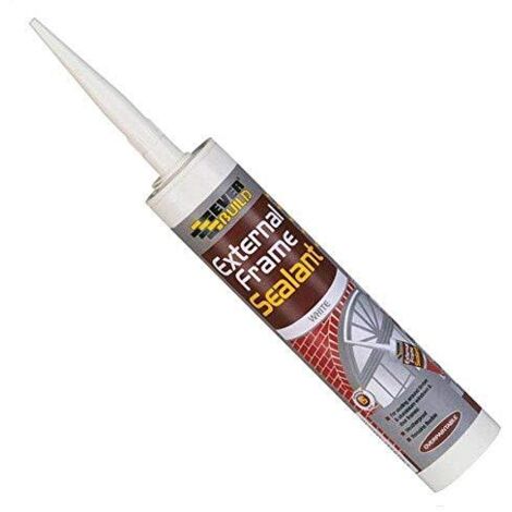Everbuild External Frame Sealant White 290ml (Pack of 4)