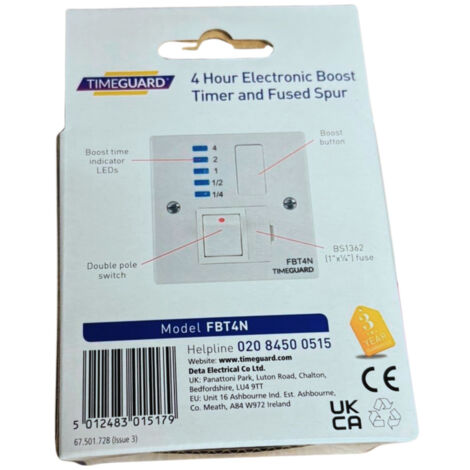 Timeguard C FBT4 Timer Switch, 230 V