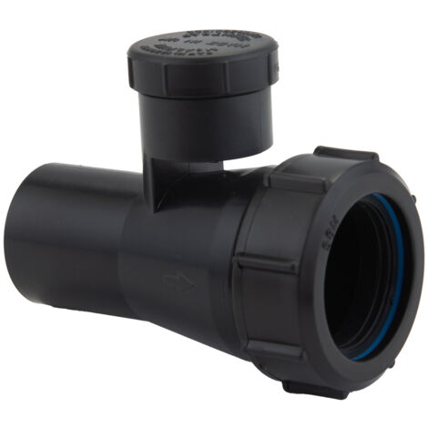 McAlpine 1 1/4" Anti Siphon Adaptor - Black