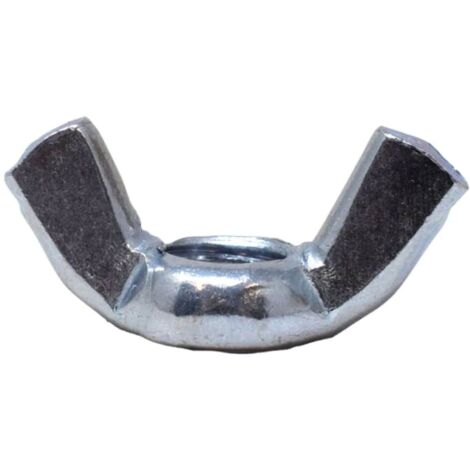 METALMATE Wing Nut Bright Zp M8 Box 25