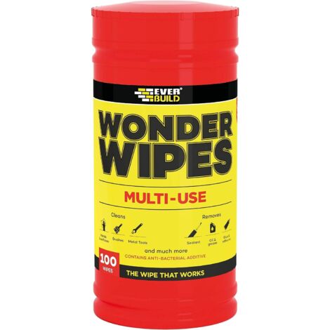 Everbuild Wonder Wipes - 500 Multi-Use Cleaning Wipes Tub