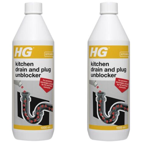 HG Kitchen Drain Unblocker 1L - Biodegradable Enzyme Formula