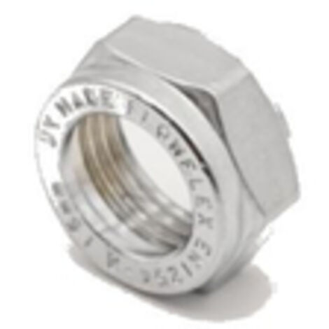 PrimaPlus Chrome Compression Nut 15mm - Pack of 10 Brass Fittings