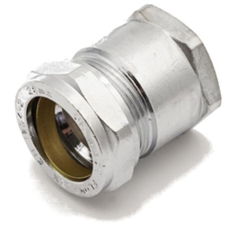 PrimaPlus Chrome Compression Adaptor 28mm x 1" Female Fitting