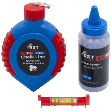 R.S.T. RSTCLSET Chalk Line & Box Set 30m RSTRSTCLSET