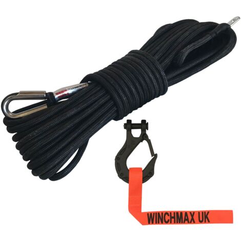 Armourline synthetisches Seil 25 m x 10 mm, Schraubbefestigung. 3/8 Zoll taktischer Haken.