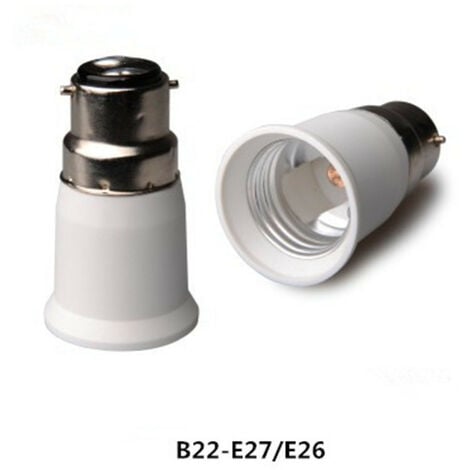 4x adaptateur de douille - Convertisseur douilles B22 vers E27 - Adaptateur de support de lampe ...