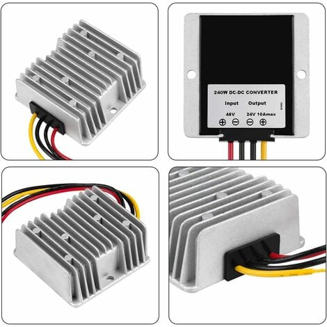 Régulateur de Tension DC Convertisseur Abaisseur DC 48V Abaisseur à 24V 10A 240 W Réducteur de ...