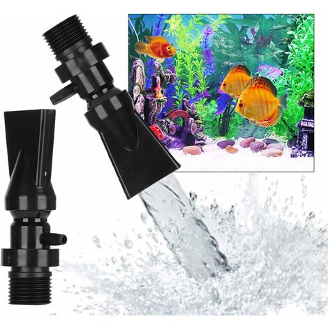 Buse de bec de canard de pompe d'aquarium, 2pcs Adaptateur rotatif à ...