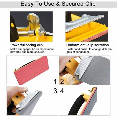 Ponceuse à Main avec Poignée en Eponge Poncage à la Main Petite ...