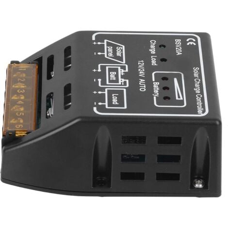 Contrôleur de Charge solaire-20A DC12V contrôleur de Charge solaire cellules panneau régulateur ...