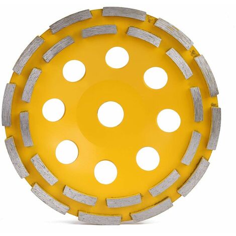 180mm Disque de Meulage Disque Diamant à Meuler Béton à Double Rangée ...