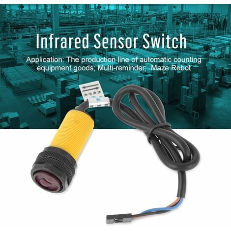 commutateur photoélectrique infrarouge,E18-D80NK Réglable Infrarouge ...