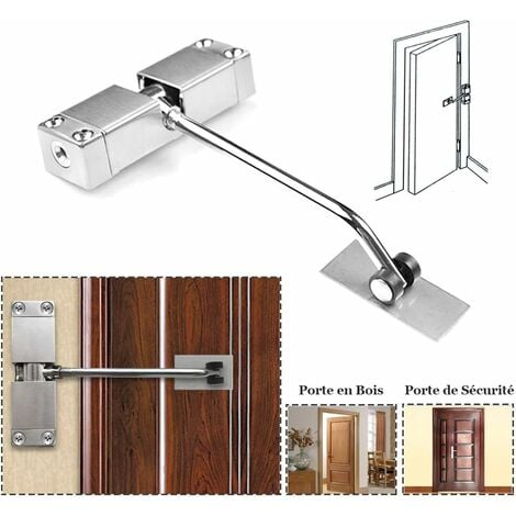 Ferme-Porte Réglable Acier Fermeture de Porte Automatique Simple Pour ...