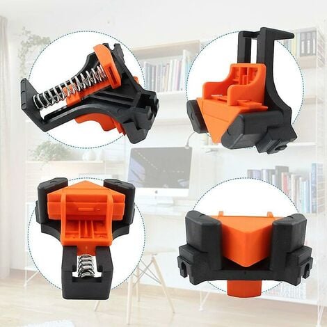 Set of 4 90 Degree Angle Clamps, Right Angle Adjustable Spring Loaded ...