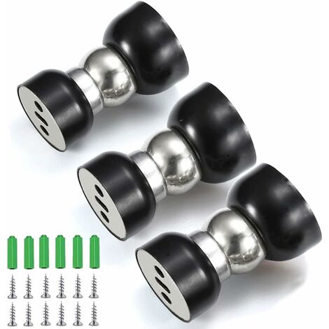 3 Pièces Butoir de Porte Magnétique,Acier Inoxydable Butées Arrêts de ...