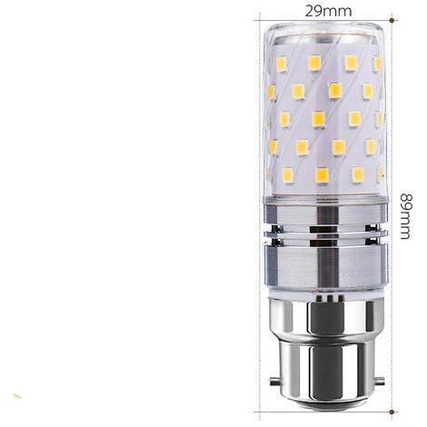 LED B22 de maïs Bulbs12W, 100W Incandescent équivalent, 1200lm, blanc ...