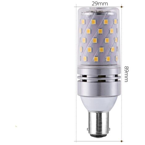 LED B15 de maïs Bulbs12W, 100W Incandescent équivalent, 1200lm, blanc ...
