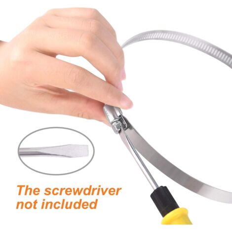 Colliers de serrage en pouces Colliers de serrage en acier inoxydable ...