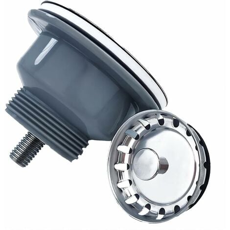 Bonde D'évier sans Trop Plein Panier Inox ø 85 mm 1½", Acier Inoxydable ...