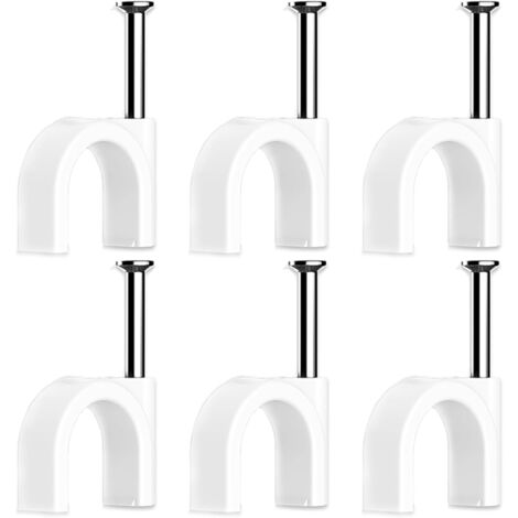 100 Pièces Cavalier Cable Electrique,Fixation Cable Electrique,Attache ...