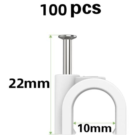 100 Pièces Cavalier Cable Electrique,Fixation Cable Electrique,Attache ...