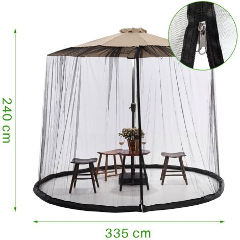 Filet Moustiquaire pour Parasol, écran en Maille pour La Canopée de ...
