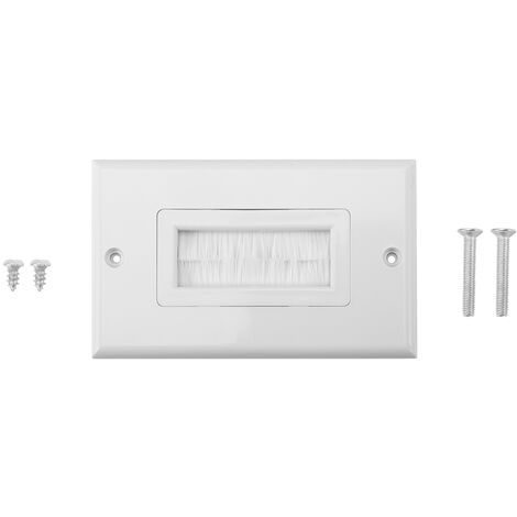 Passe Cable Mural à Brosse, Anti-poussière Mur Panneau Câble Pass ...