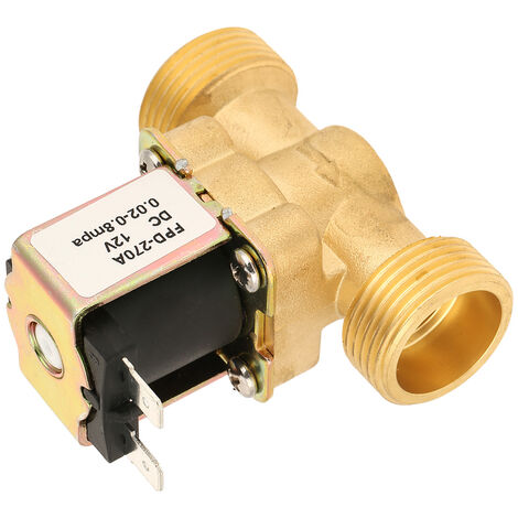TONYSA Électrovanne, 1pc 12V G3 / 4 électrique en laiton électrovanne ...