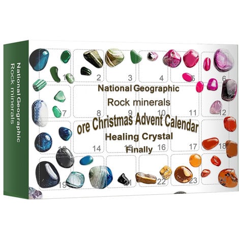 TONYSA Calendrier de l'Avent 2024 Cristaux Pierres Précieuse,24 ...